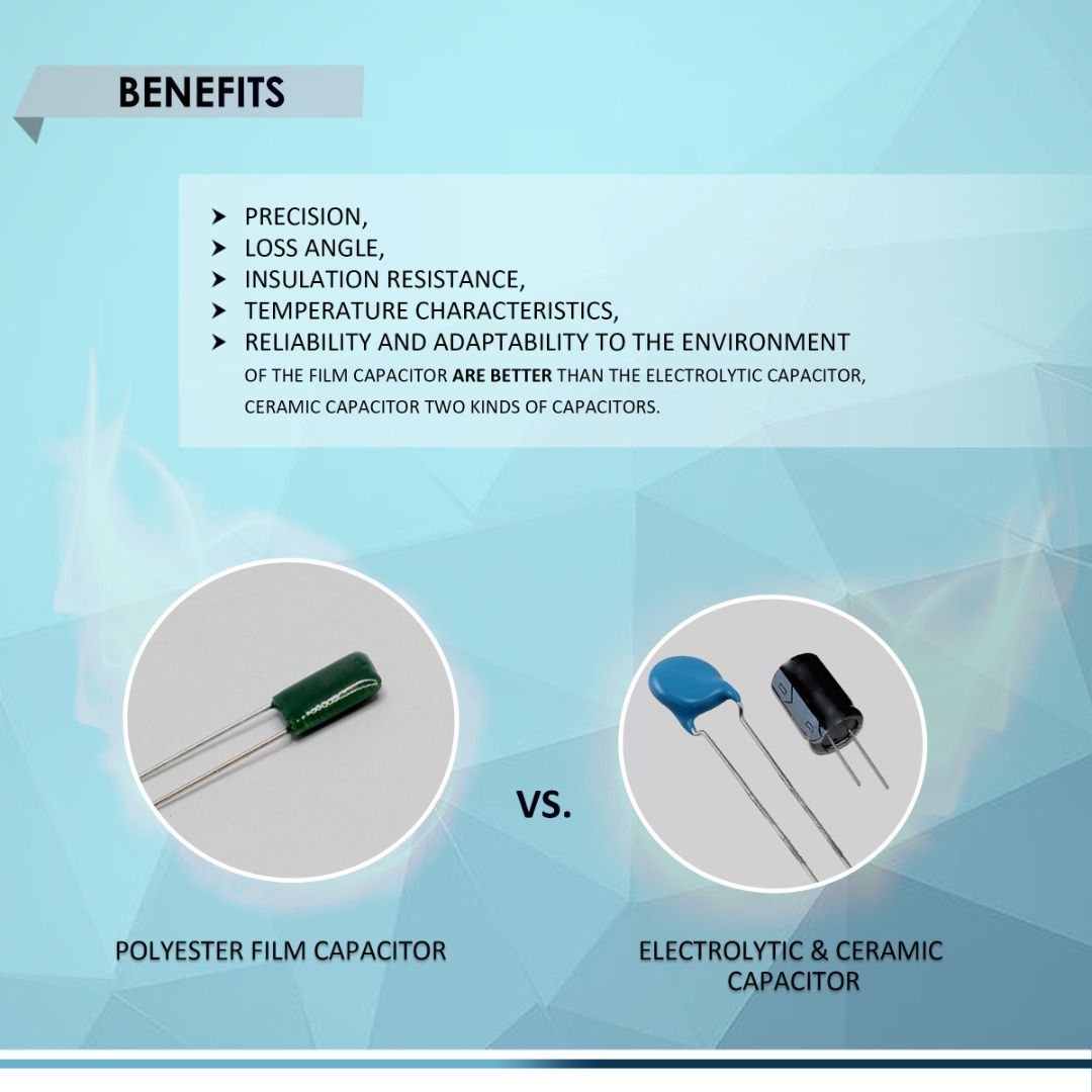 POLYESTER FILM CAPACITOR 100V, 1-PC per ORDER, TV & Home Appliances, Electrical, Adaptors ...