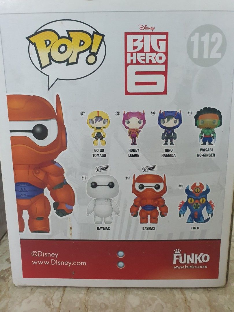 Pop! Big Hero 6 Baymax Figurine, Hobbies & Toys, Toys & Games on Carousell
