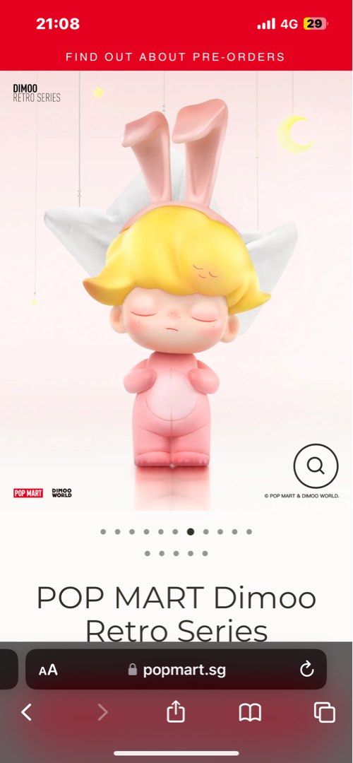 POP MART Dimoo Retro Secret B/ Rabbit, Hobbies & Toys, Toys & Games on ...