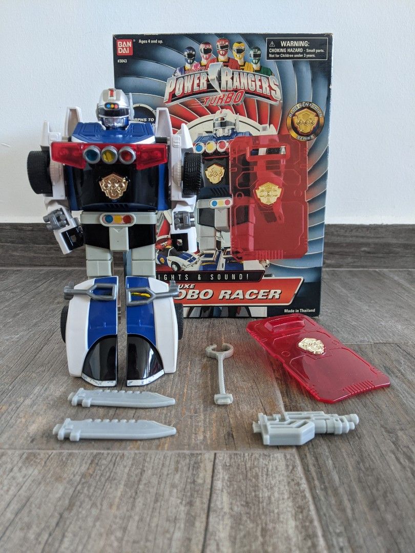Power Rangers Turbo Deluxe Robo Racer Blue Senturion Series, Hobbies ...