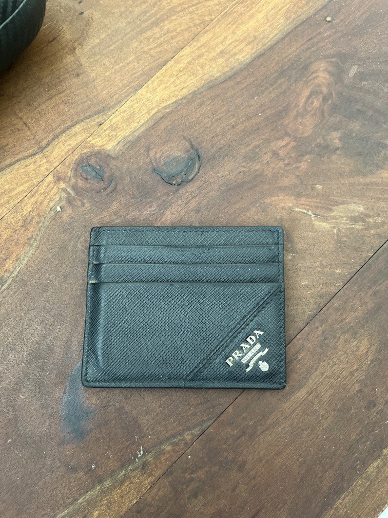 Prada Authentic Card Holder, Men's Fashion, Watches & Accessories ...