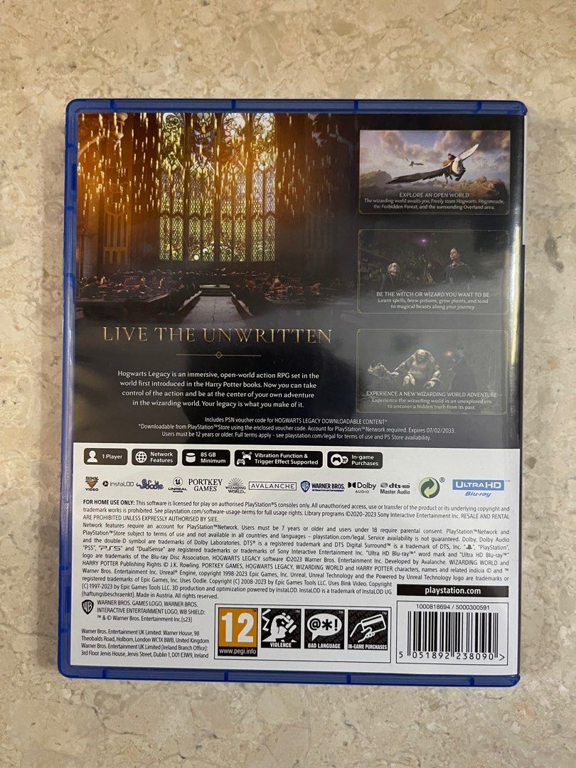 PS5 Hogwarts Legacy (Code NOT redeemed), Video Gaming, Video Games ...