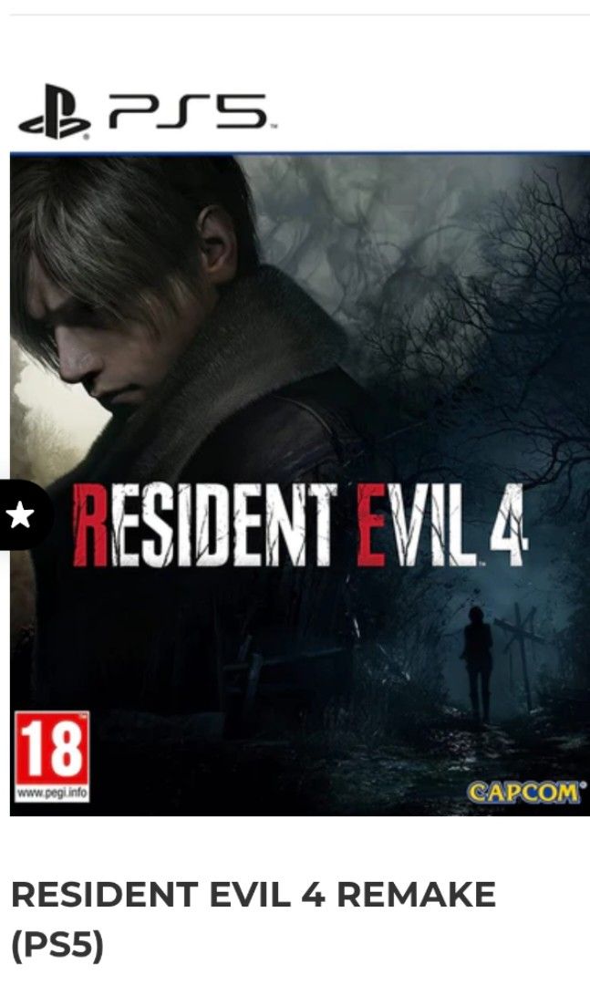 PS5: RESIDENT EVIL 4 REMAKE, Video Gaming, Video Games, PlayStation on ...