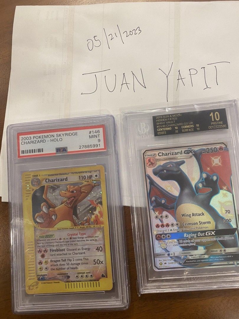 PSA 9 & BGS BLACK LABEL 10 CHARIZARD on Carousell