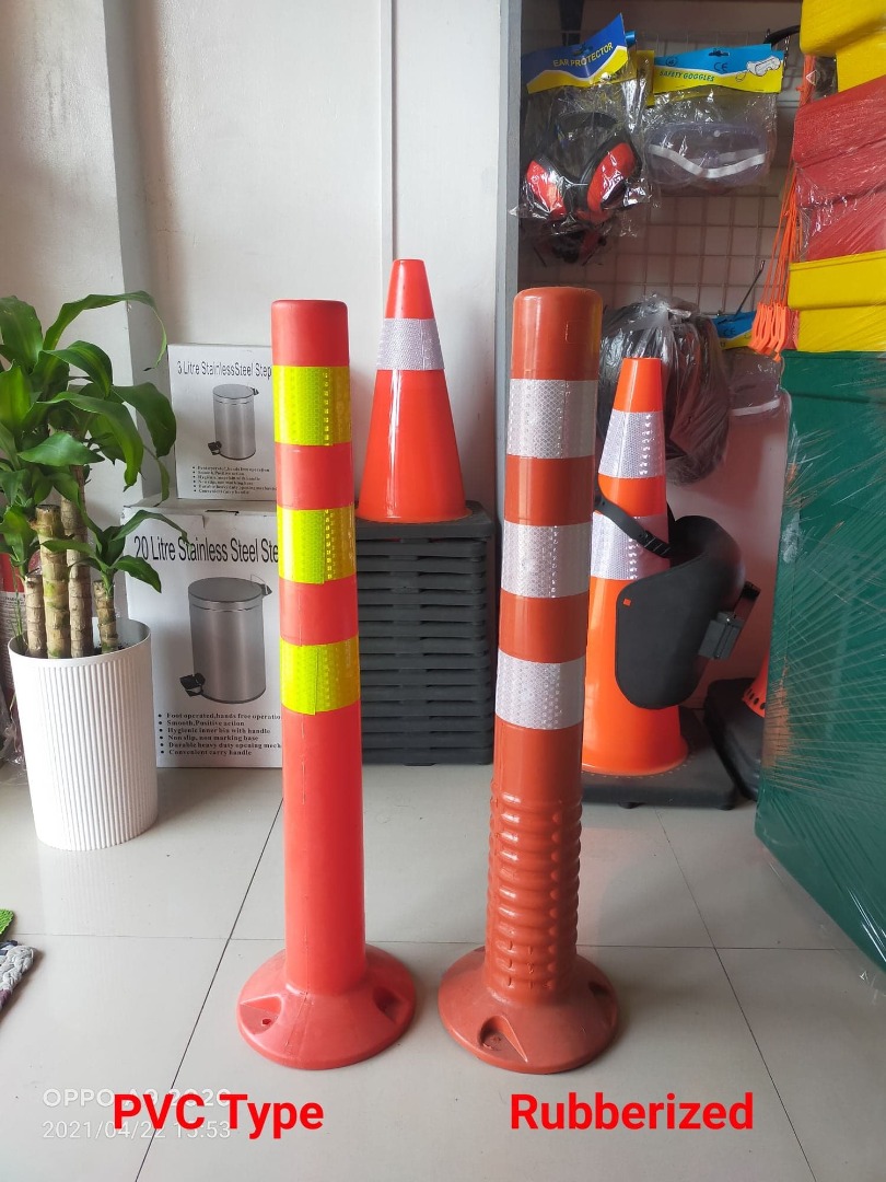 pvc type and rubberized bollard post, Commercial & Industrial ...
