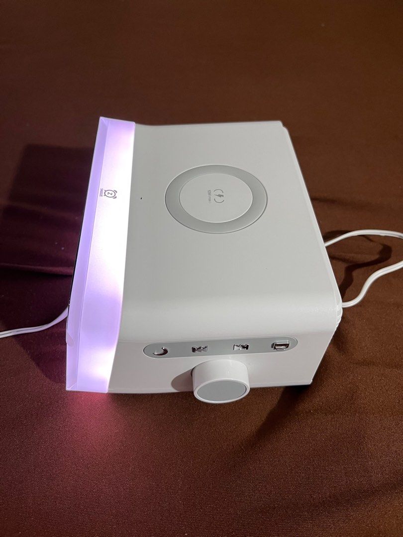 Q.CLOCK2 Digital Clock with Wireless Charger, Audio, Other Audio ...