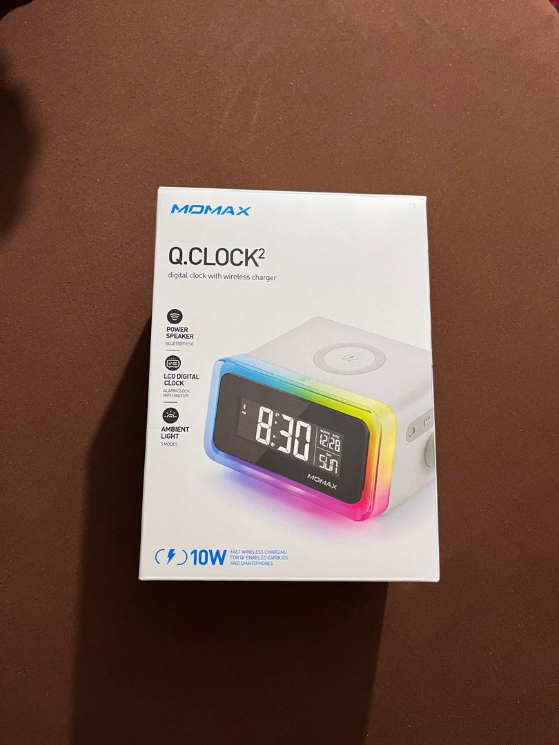 Q.CLOCK2 Digital Clock with Wireless Charger, Audio, Other Audio ...