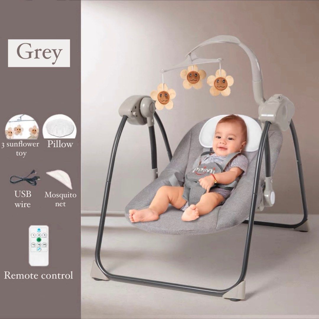 Ready Stock Electric Baby Rocker Swing Chair with Remote, Babies & Kids ...