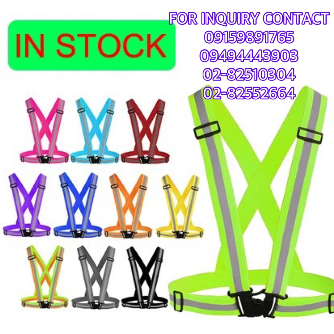 Reflectorized Safety Vest Garterized / Suspender Type on Carousell