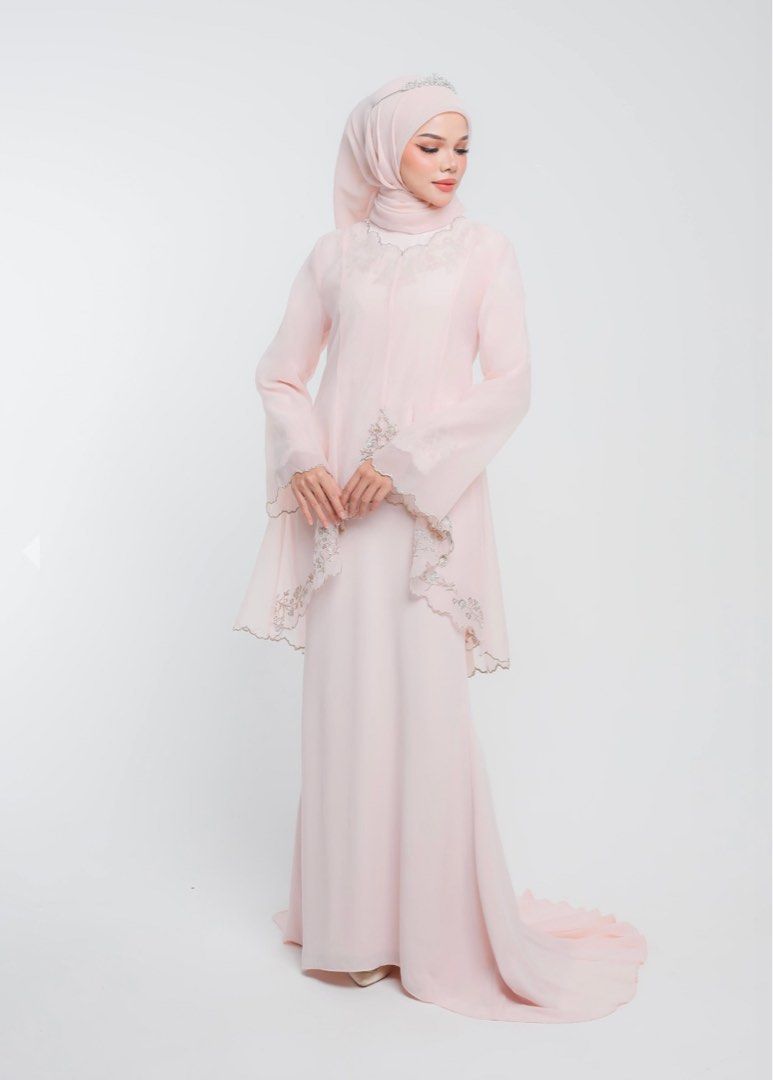 [Rent] Fahara Dress Tunang In Lilac Hijabistahub, Women's Fashion ...