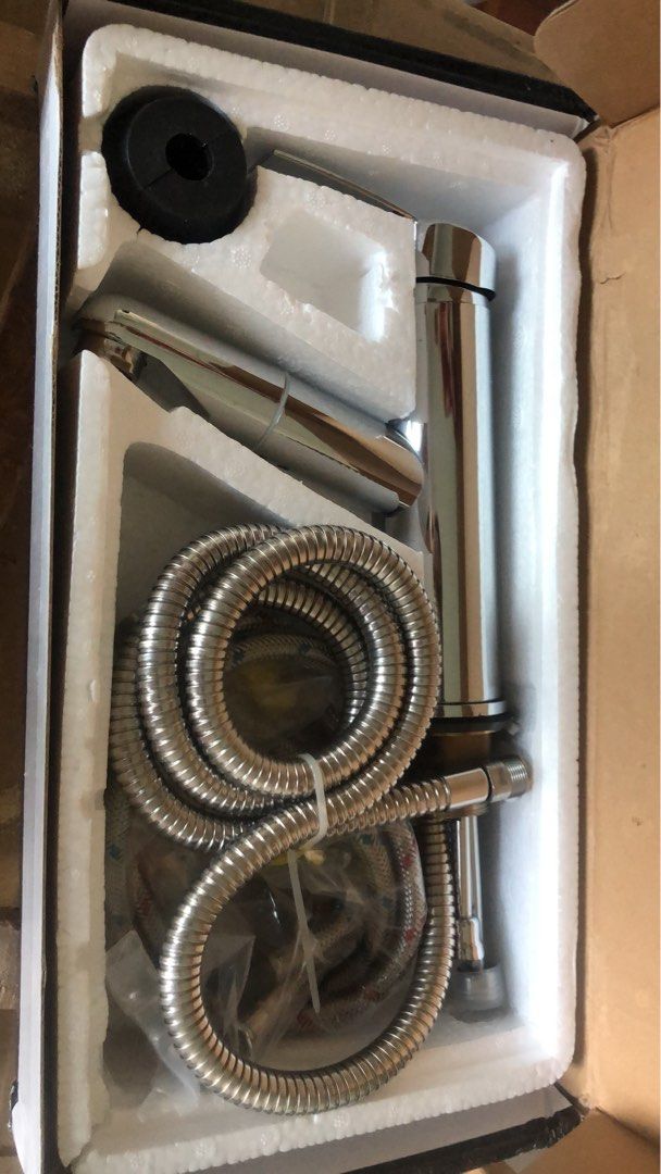 Retractable bathroom tap, Furniture & Home Living, Bathroom & Kitchen ...