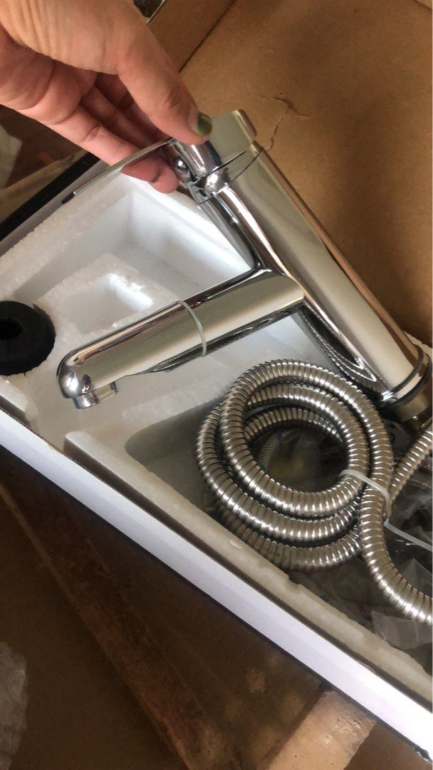 Retractable bathroom tap, Furniture & Home Living, Bathroom & Kitchen ...