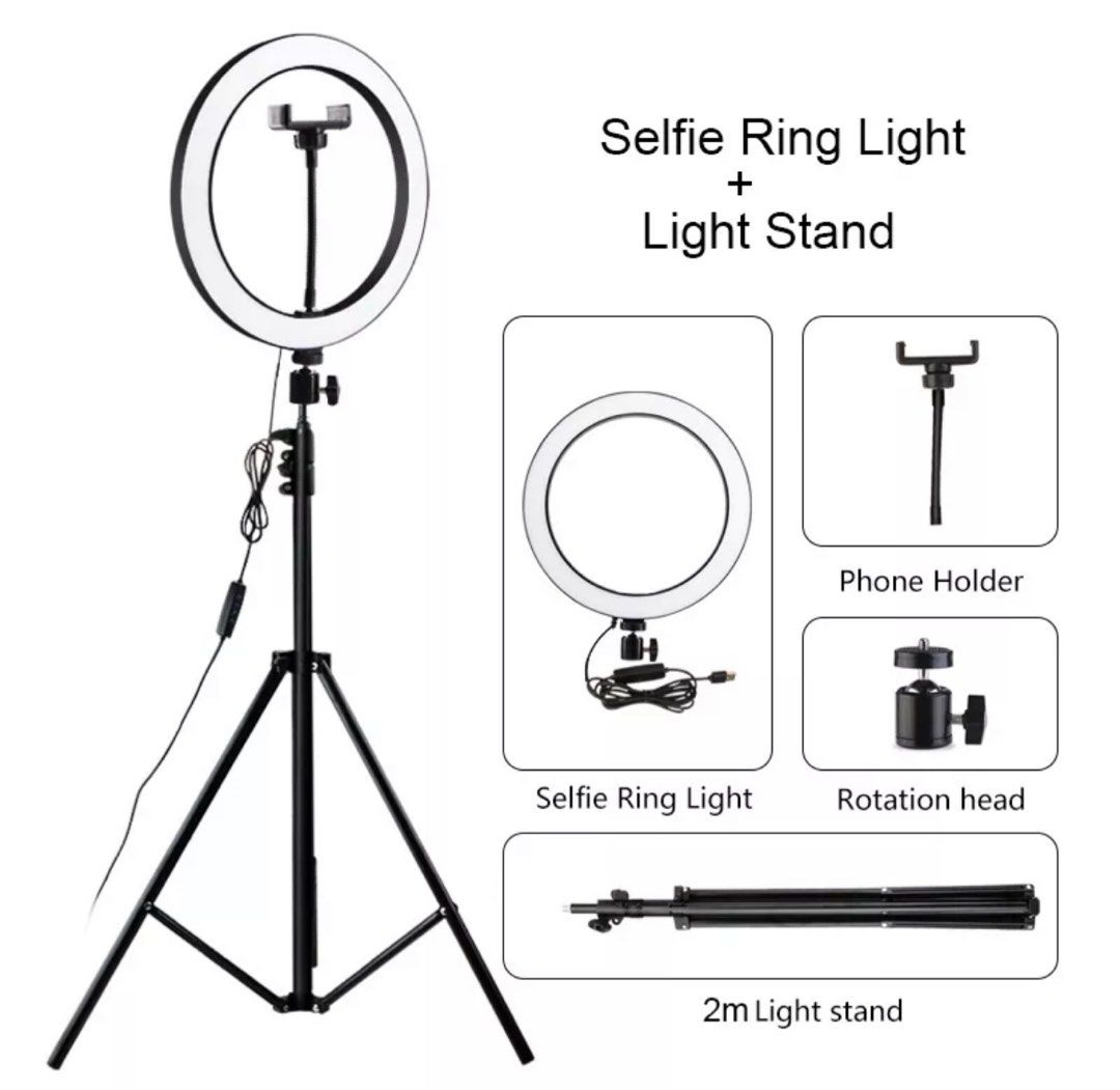 Ring Light + Tripod $16, Photography, Photography Accessories, Tripods ...