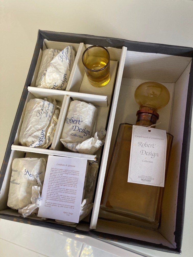 Robert Design Collection alcohol glass set, Furniture & Home Living ...