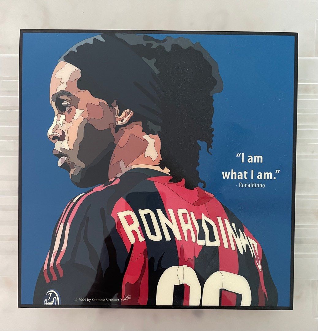 Ronaldinho Portrait Pop Art Brazil AC Milan Barcelona Real Madrid ...