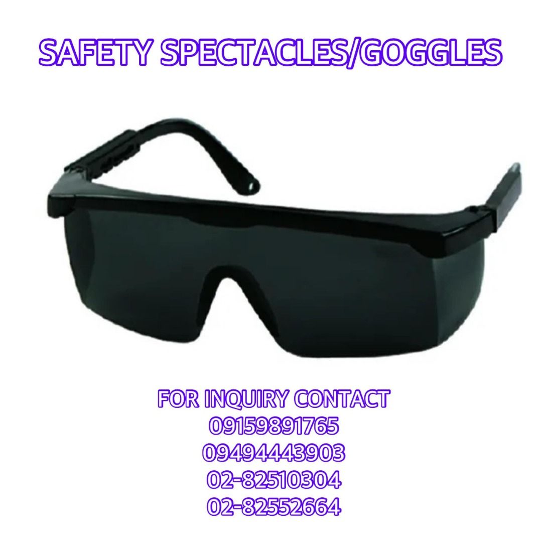 Safety Spectacles Black Frame Dark EPG10 on Carousell