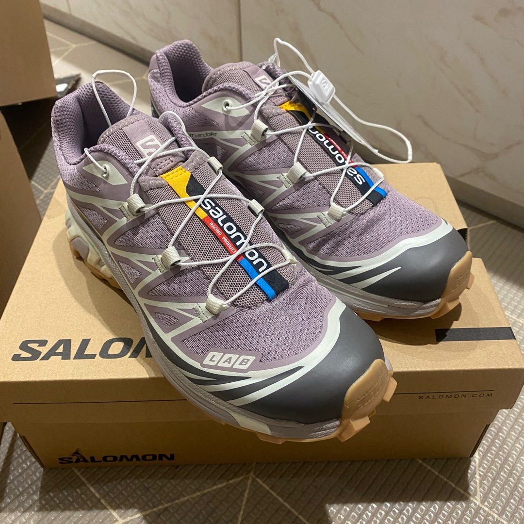 (BNIB) Salomon XT-6 Sneaker (Quail, Plum Kitten & Vanilla Ice) Size UK6, Luxury, Sneakers ...