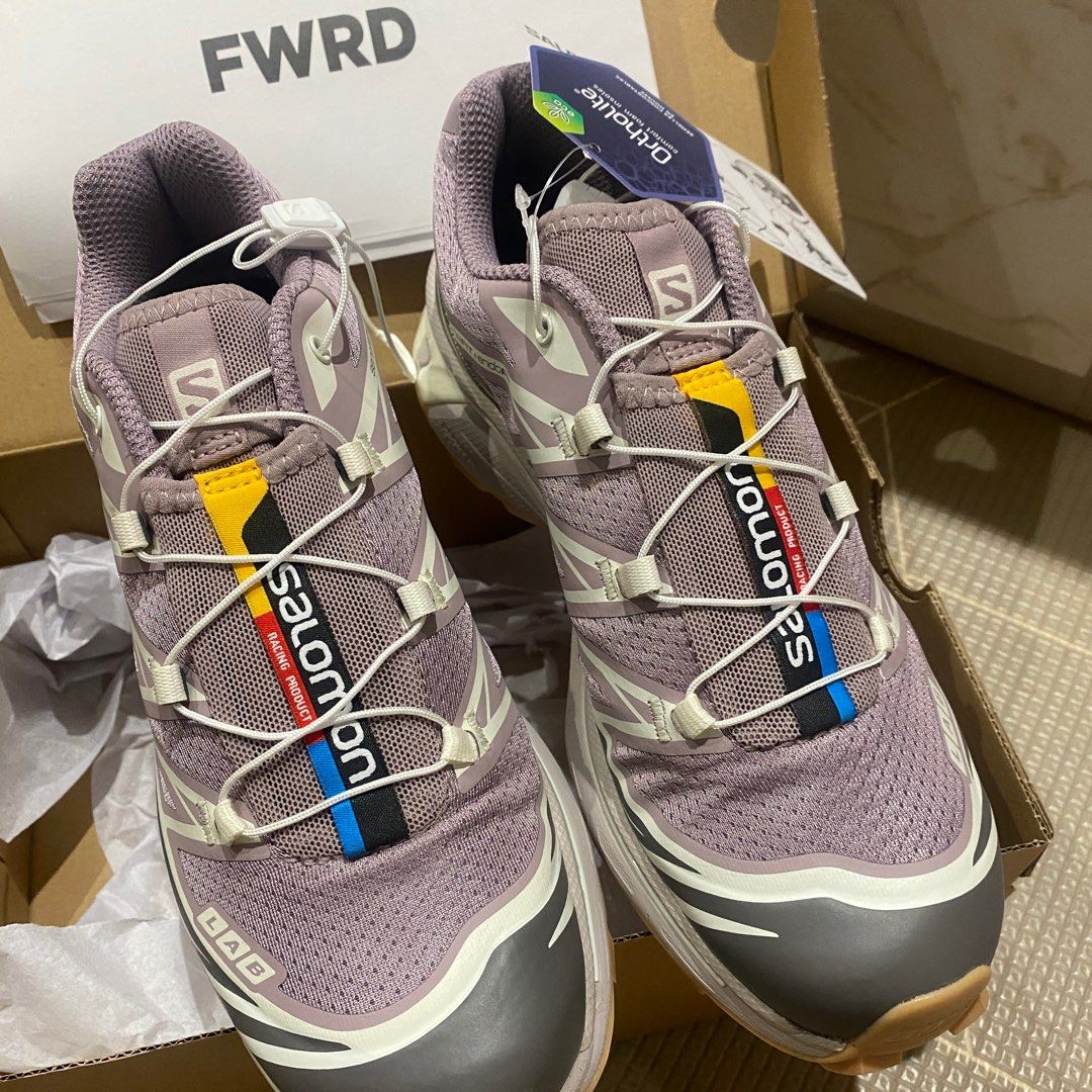 (BNIB) Salomon XT-6 Sneaker (Quail, Plum Kitten & Vanilla Ice) Size UK6, Luxury, Sneakers ...
