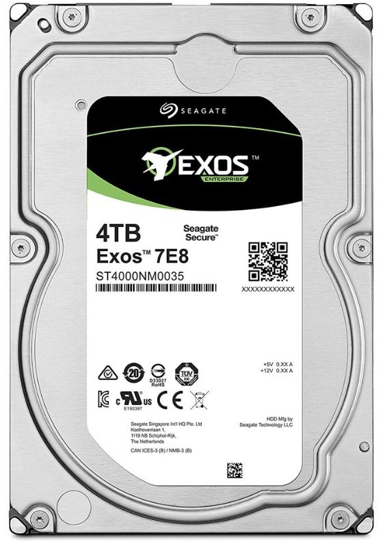Seagate Exos 7E8 4TB 3.5" 512n SATA 128MB Cache Enterprise Hard Drive ...