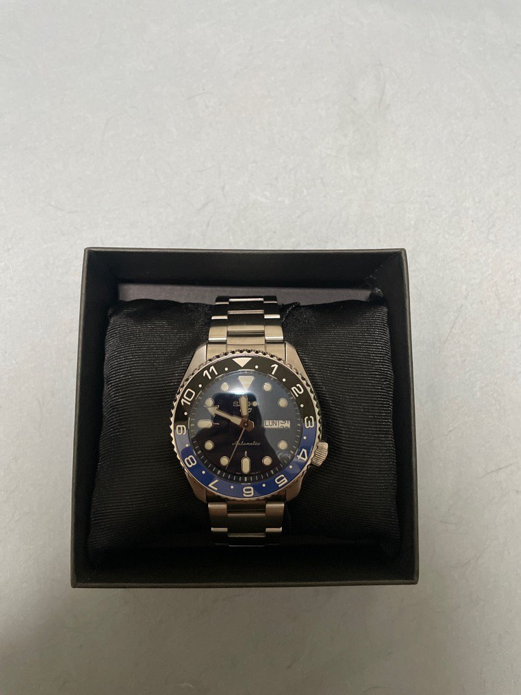 Seiko Rolex Submariner Batman Customised, Men's Fashion, Watches ...