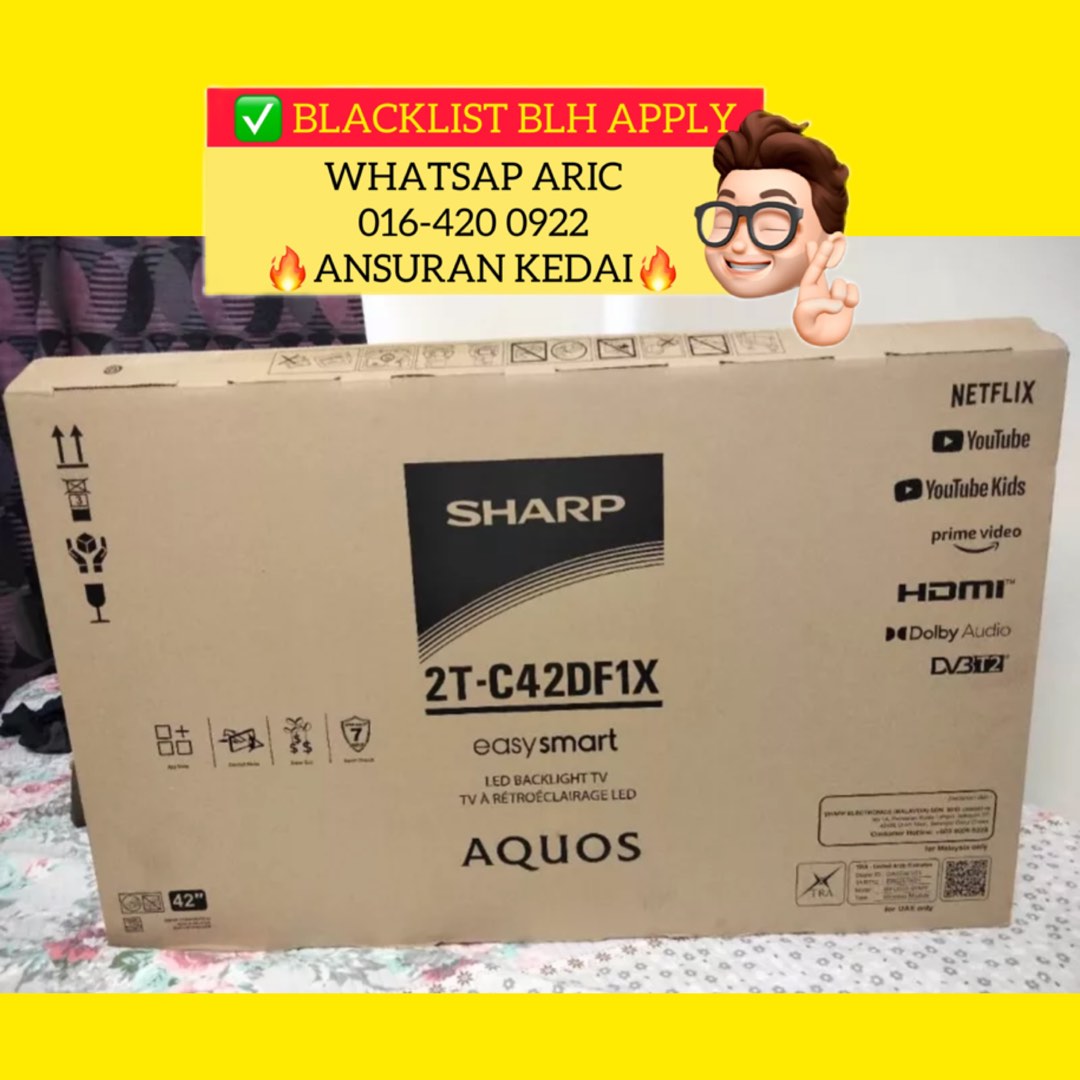 Sharp Tv Ansuran Kedai, TV & Home Appliances, TV & Entertainment, TV on Carousell