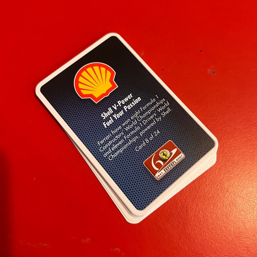 Shell V-Power Collectible Cards, Hobbies & Toys, Toys & Games on Carousell