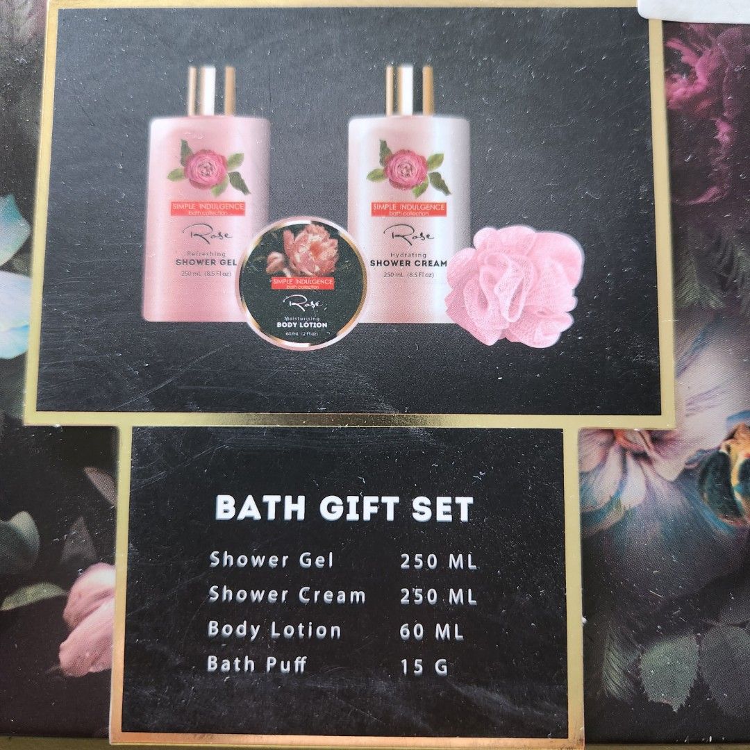 SIMPLE INDULGENCE bathroom lotion soap bath gift set on Carousell