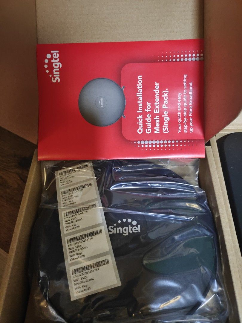 Singtel Mesh Router twin set, Computers & Tech, Office & Business ...