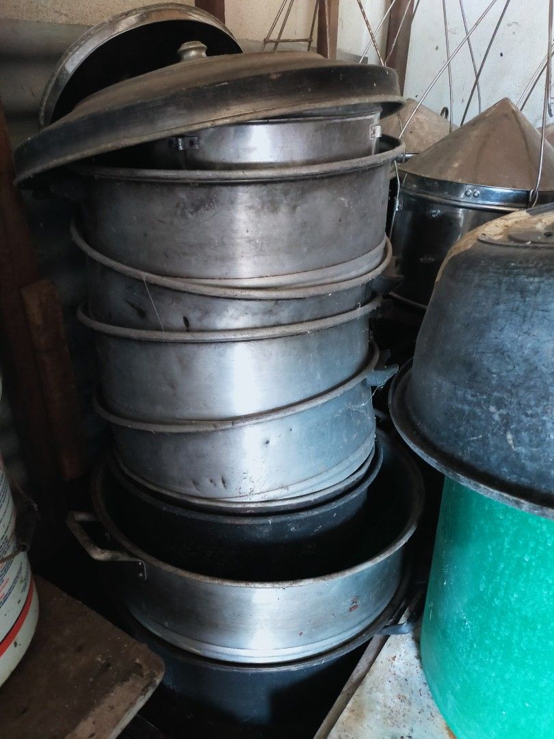 Stainless steel steamer at lagayan ng puto/kutsinta, Furniture & Home ...