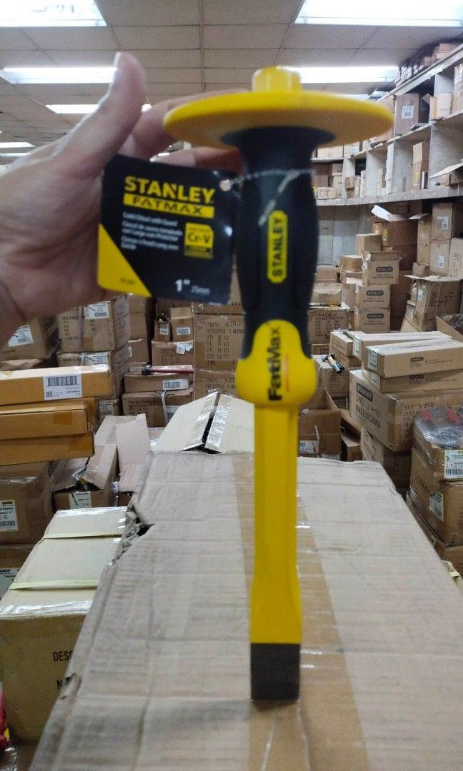 Stanley Fatmax concrete chisel Flat cold chisel with hand guard #16-332 ...