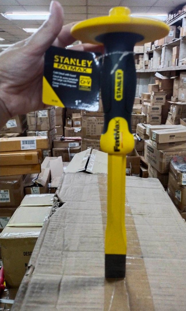 Stanley Fatmax concrete chisel Flat cold chisel with hand guard #16-332 ...
