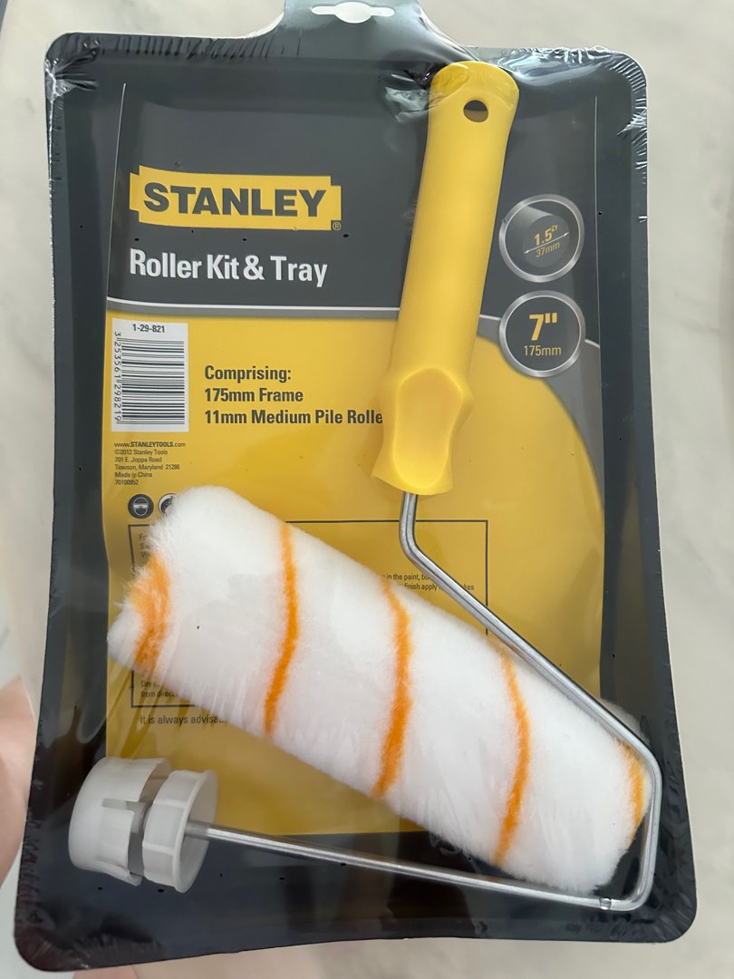 Stanley paint brush and tray 7inch, Furniture & Home Living, Home ...