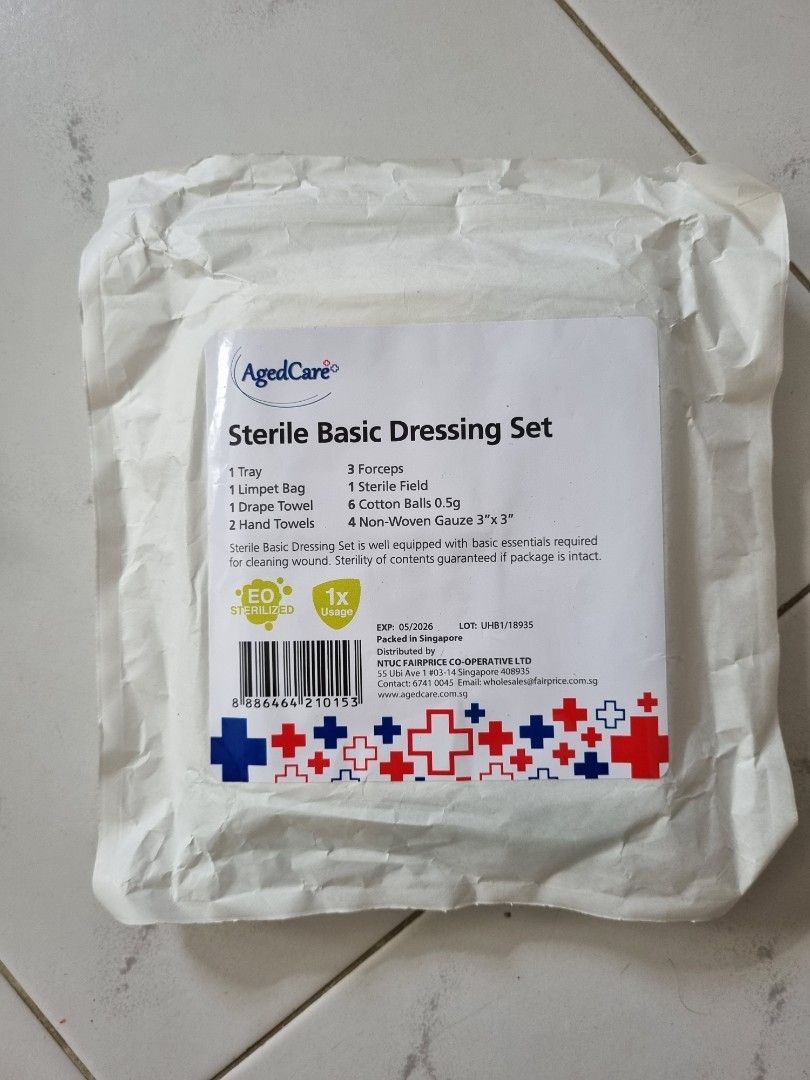 Sterile Basic Dressing Set, Health & Nutrition, Medical Supplies ...