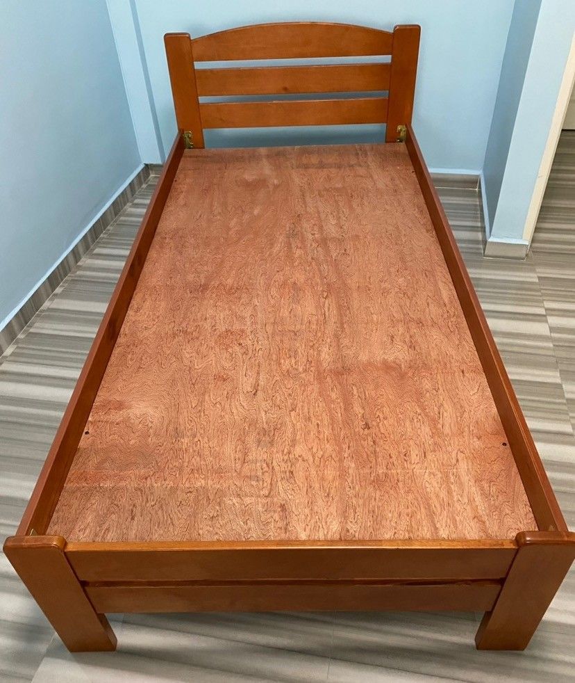 Super Solid Single Bed Frame, Furniture & Home Living, Furniture, Bed ...