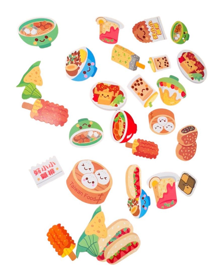 Taiwan Snack Sticker 10 RANDOM STICKER FOR $3, Hobbies & Toys ...