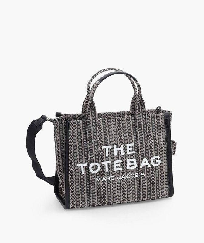 Tas Marc Jacobs The Tote Bag MEDIUM Canvas Monogram Slate, Barang Mewah ...