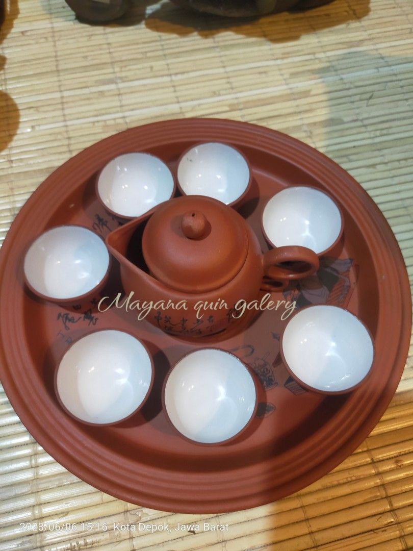 Tea set yi xing Terakota keramik, Kitchen & Appliances di Carousell