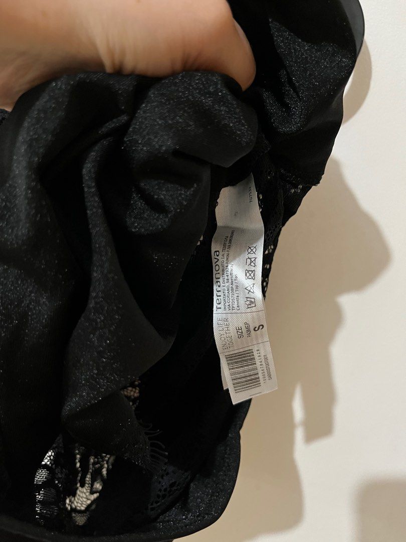 Terranova Laced Black Undergarment, Women's Fashion, Undergarments ...