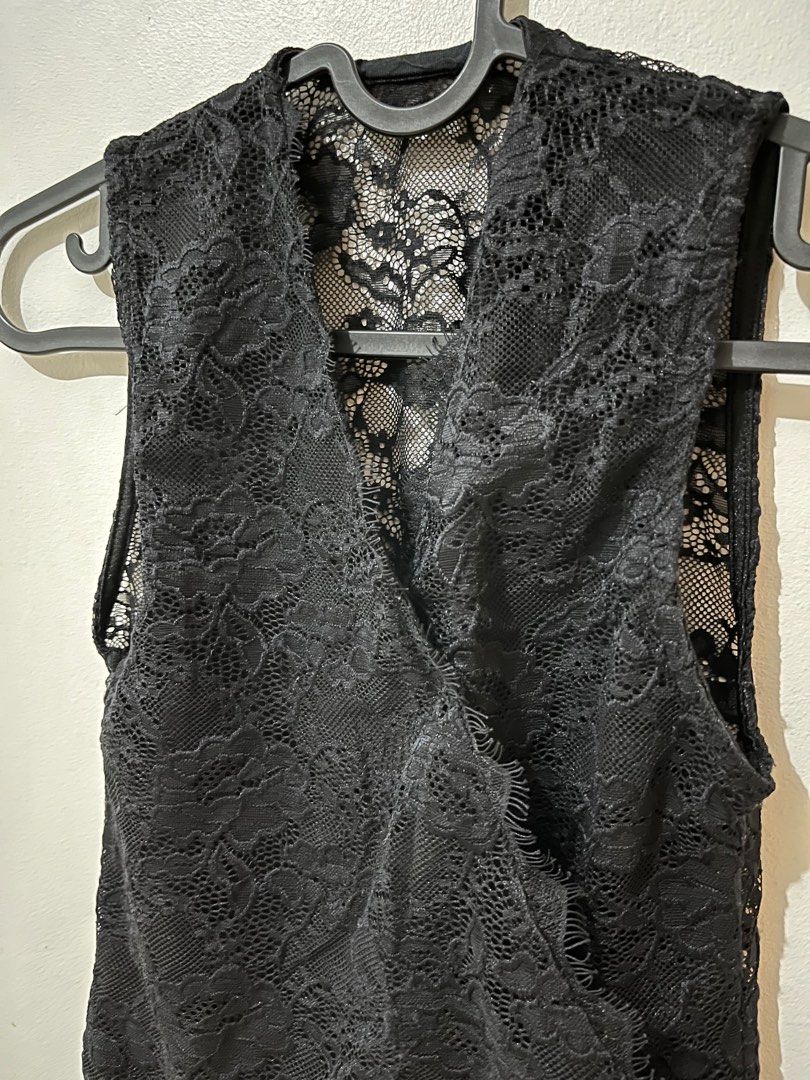 Terranova Laced Black Undergarment, Women's Fashion, Undergarments ...