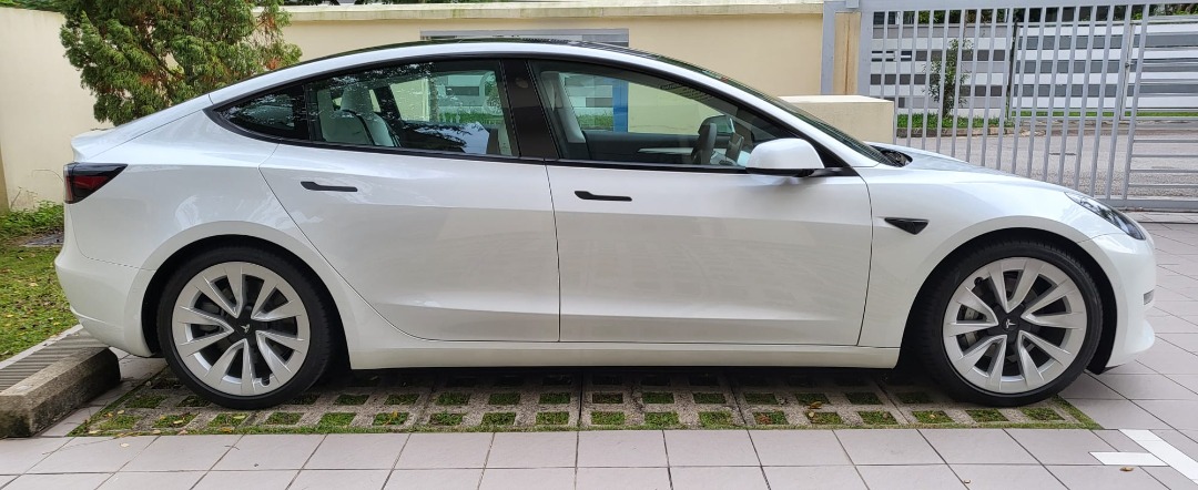 Tesla Model 3 19" Sports Rims, Car Accessories, Tyres & Rims on Carousell