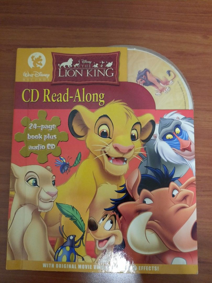 The Lion King - 24-page Read-Along Storybook and Audio CD, Hobbies ...