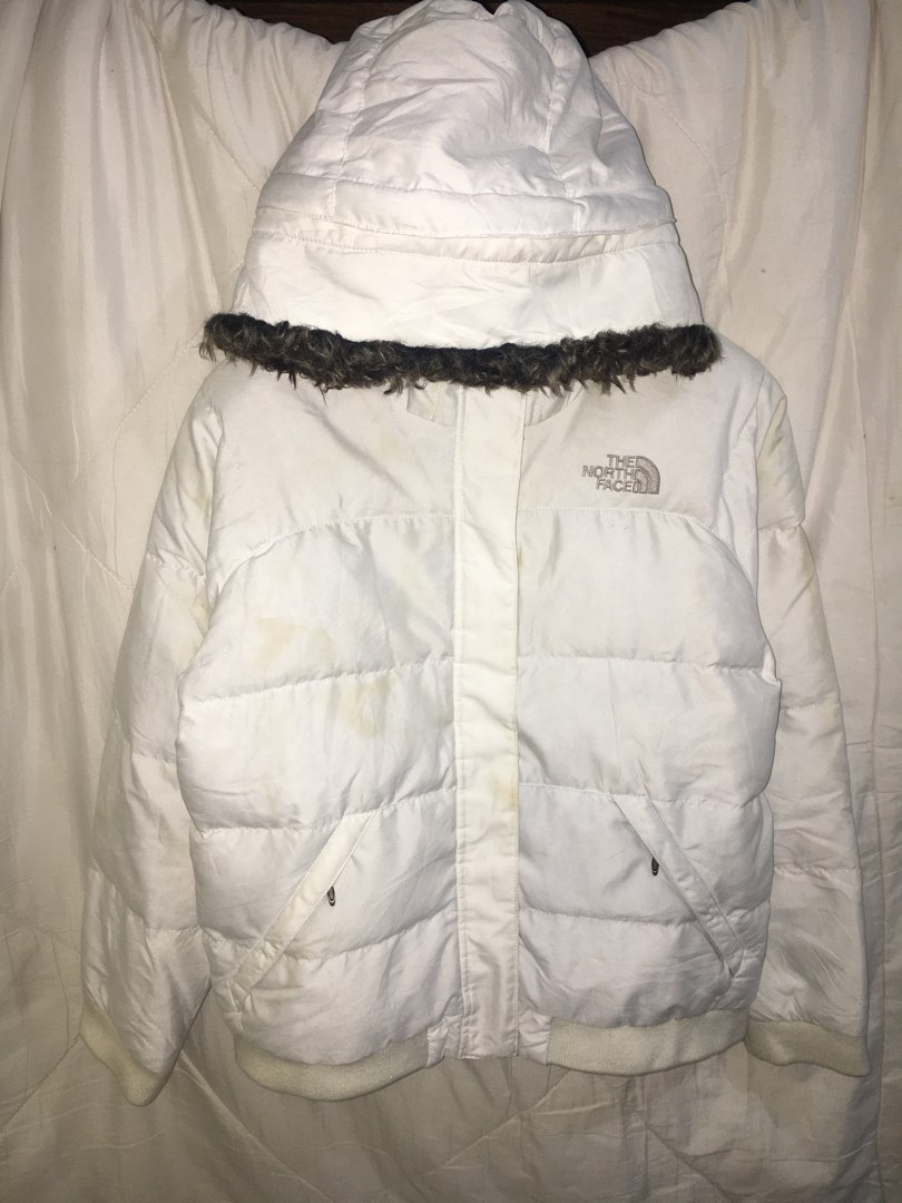 THE NORTH FACE 550 PUFFER JACKET WHITE, Women's Fashion, Coats, Jackets ...