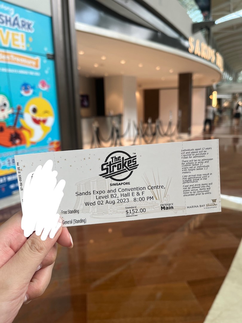 The Strokes Physical Ticket x1, Tickets & Vouchers, Event Tickets on ...