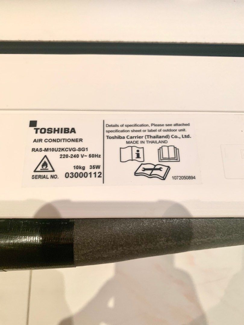 Toshiba R32 Aircon 13K BTU (Brand New), TV & Home Appliances, Portable ...