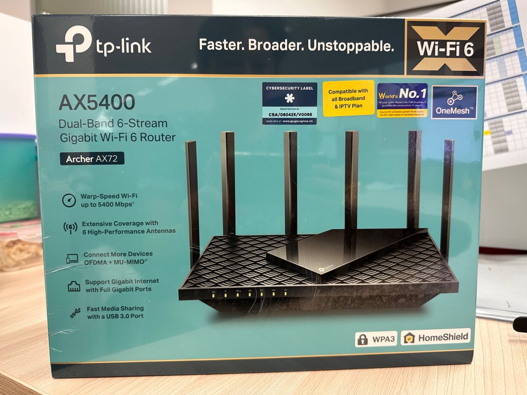 TP link AX5400 Wifi 6 router BNIB, Computers & Tech, Parts ...