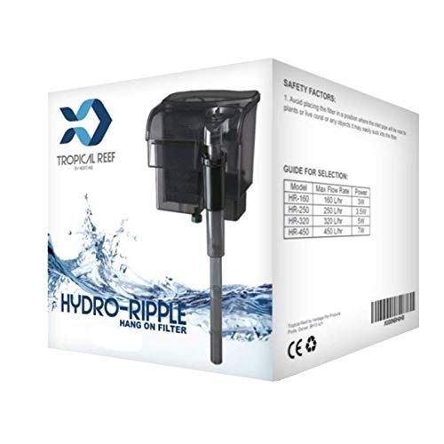 Tropical-Reef Hydro-Ripple Aquarium Fish Tank Hang-On Filter With ...