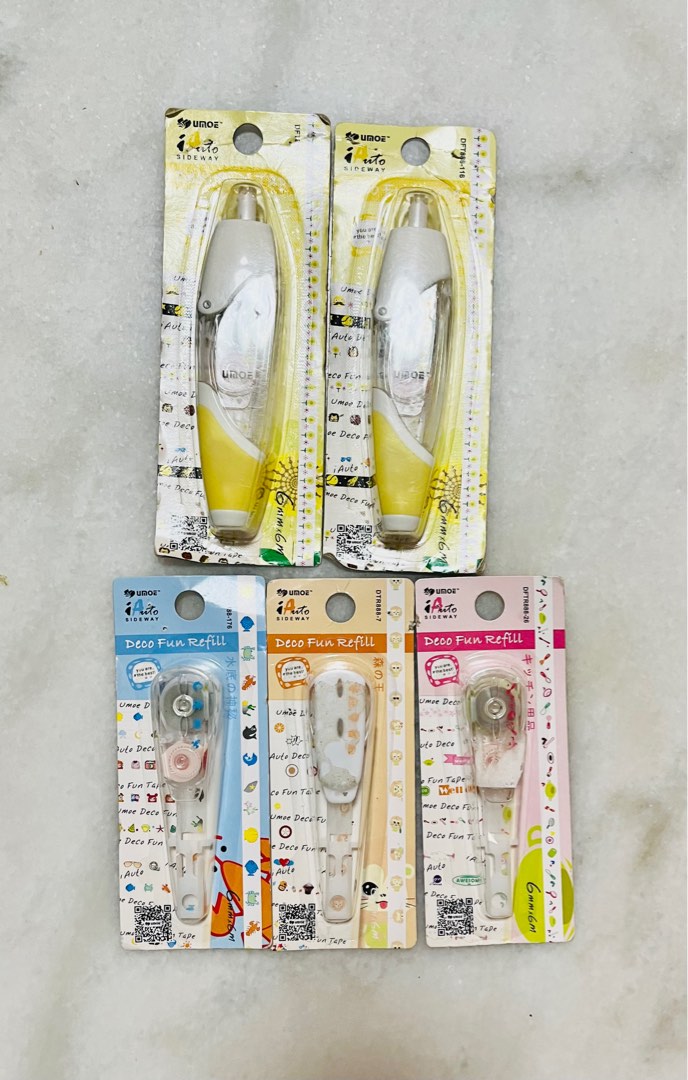 (ALL @ $10) UMOE I-Auto Deco Fun Tape 6mmX6m w Refills, Hobbies & Toys ...