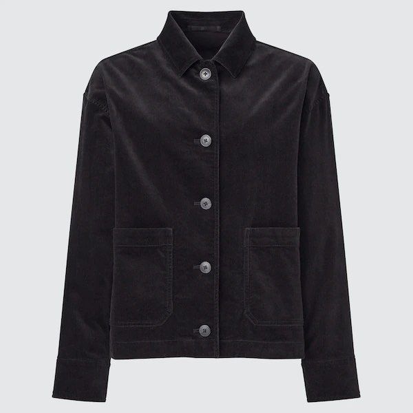 Uniqlo cropped corduroy jacket on Carousell