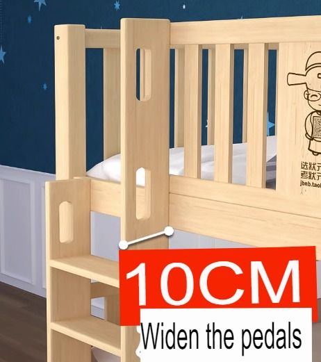 Upper and lower bunk bed all solid wood high and low bed sub-mother bed ...