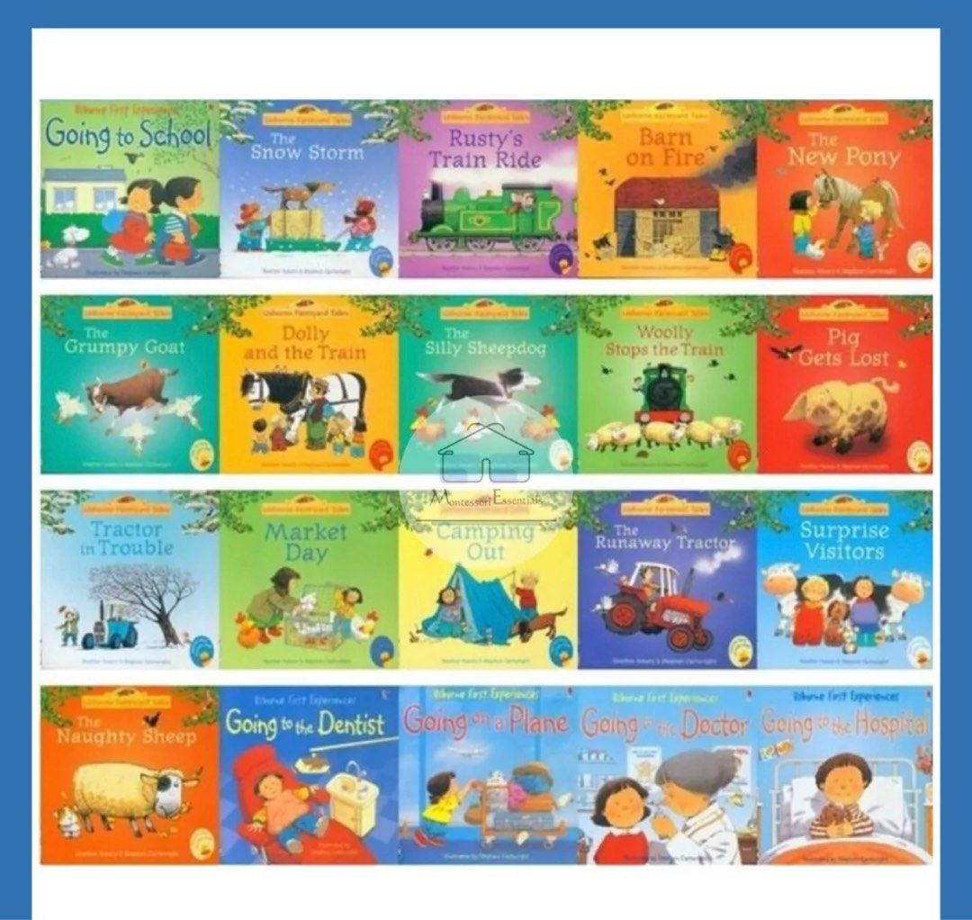 Usborne Farmyard Tales and First Experience Collection Books (Children ...